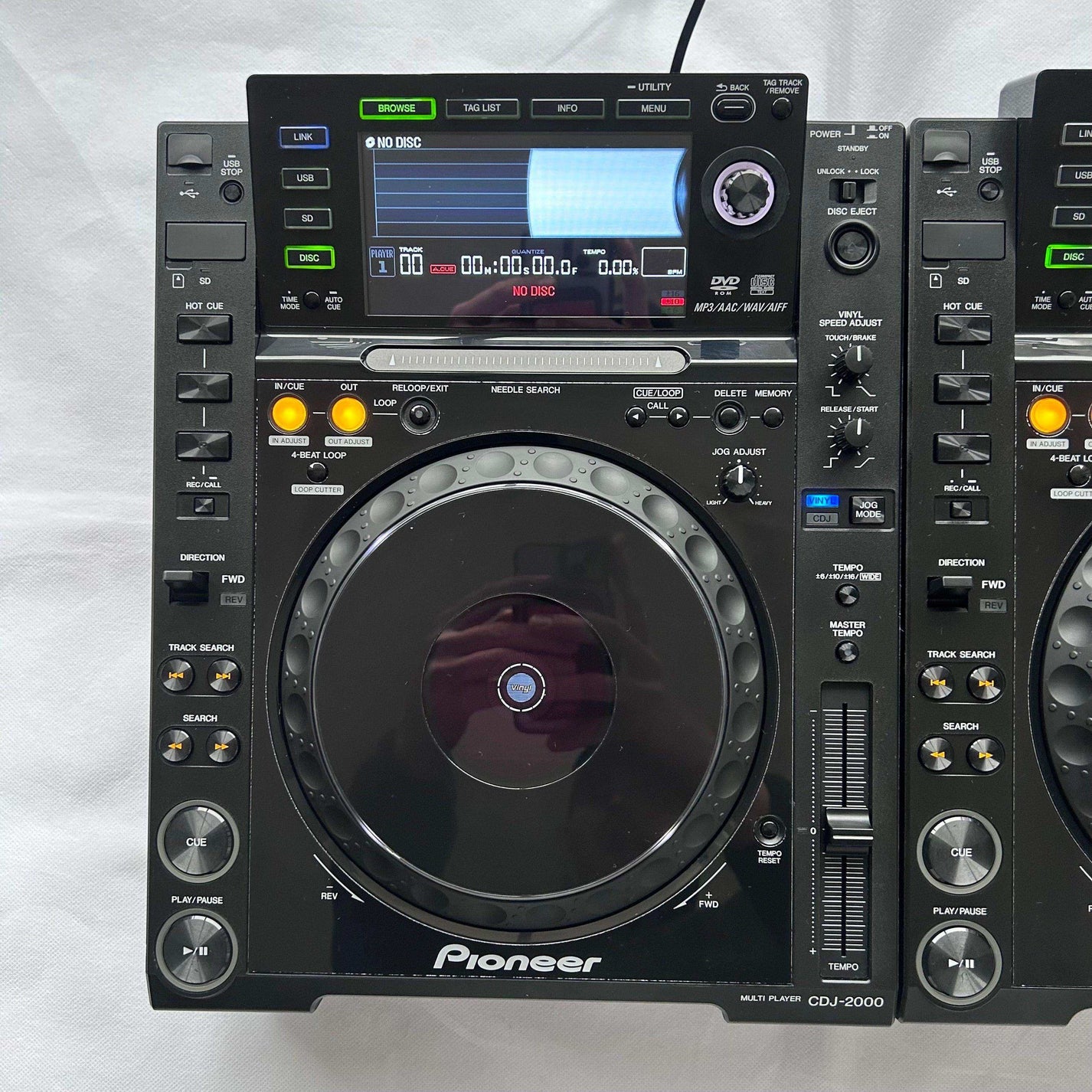 Pioneer CDJ 2000 Pair - Used DJ Players - FREE 24H Shipping – Turntable ...